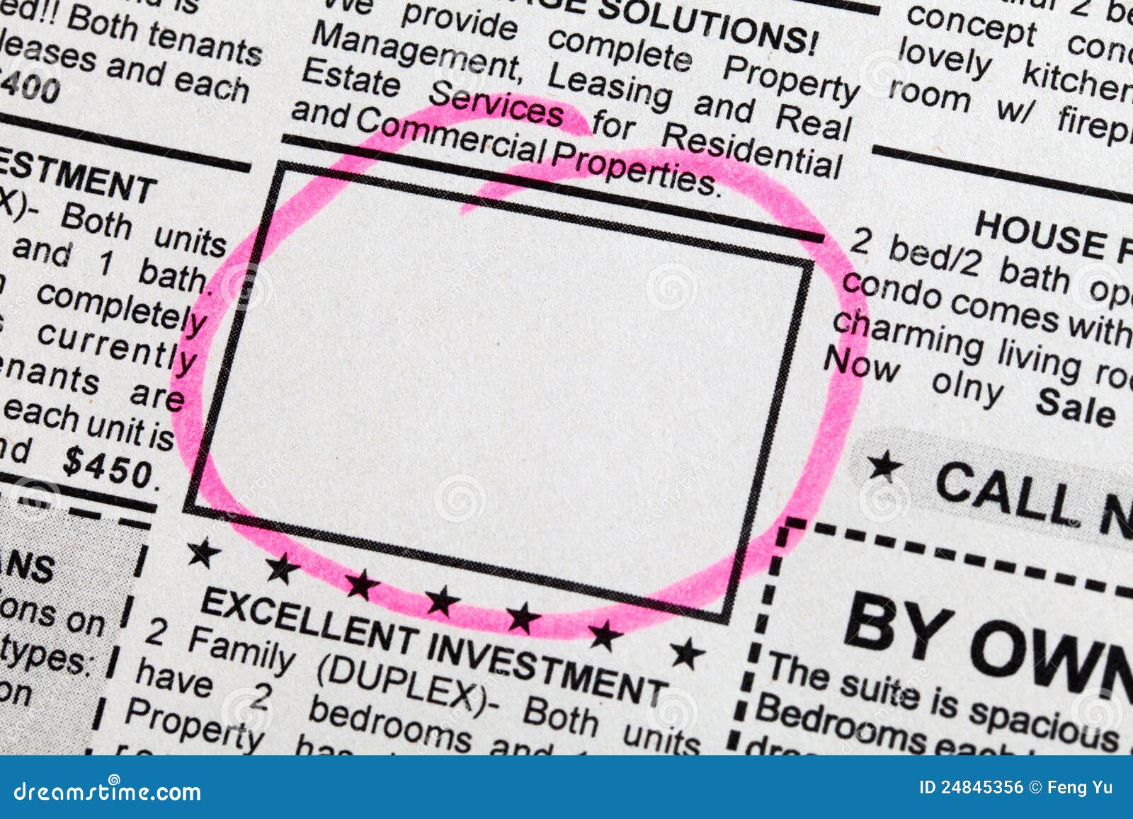 Classified Ad stock photo. Image of pink, advertisement - 24845356