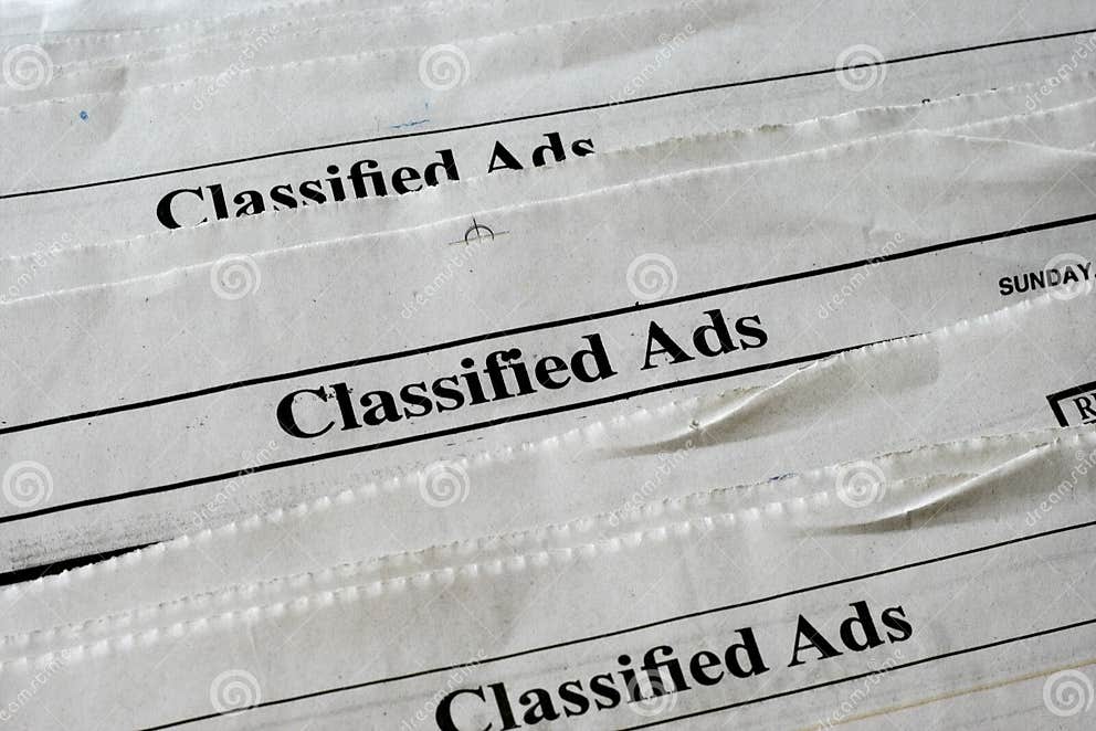 Classified Ads stock photo. Image of classified, hire - 4258572