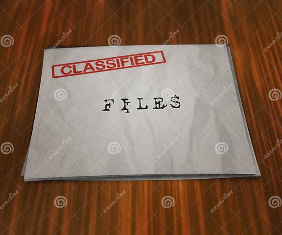 Classified Files on the Table Stock Image - Image of papers, finance ...