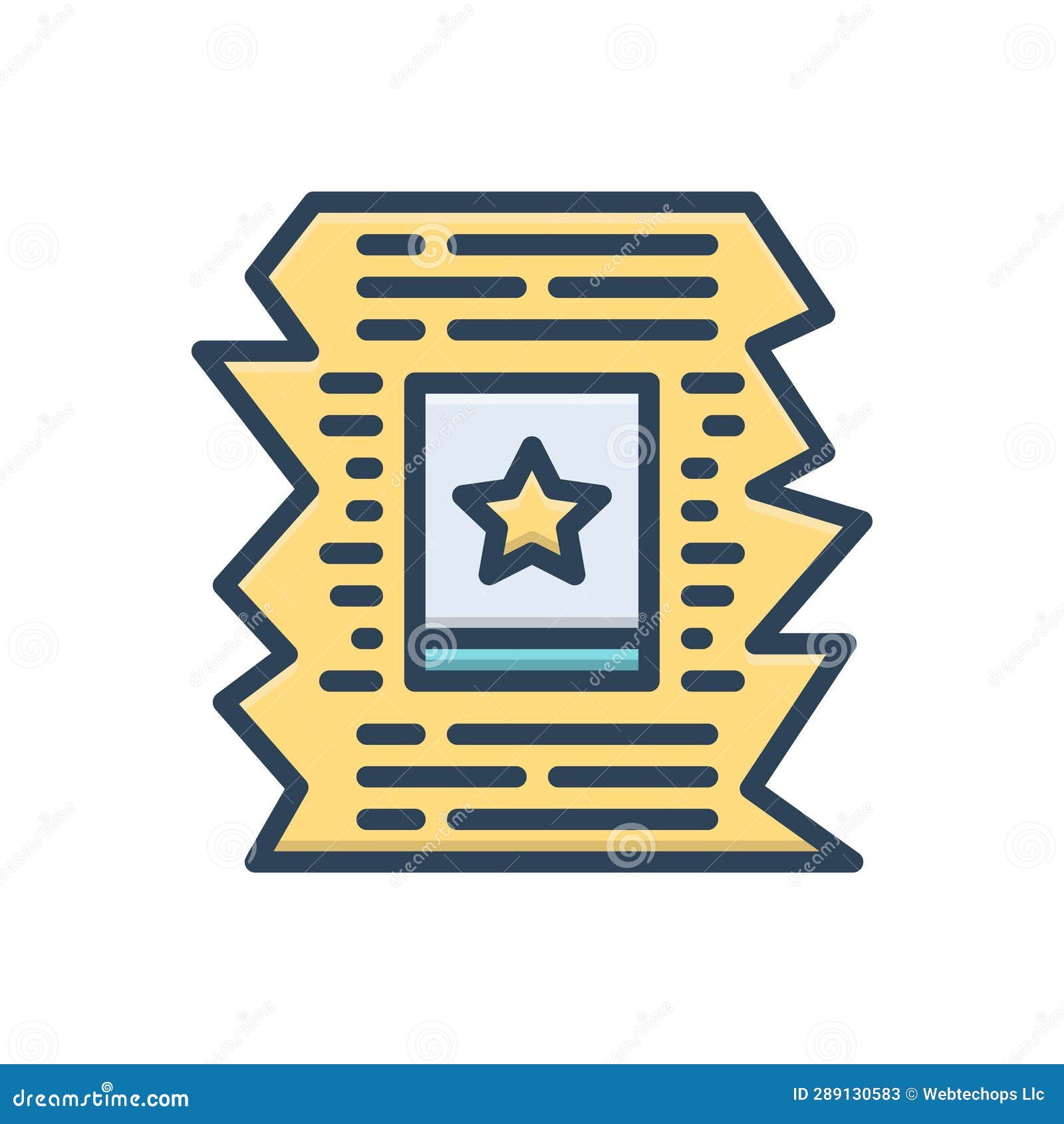 Color Illustration Icon for Classified, Confidential and Paper Stock ...