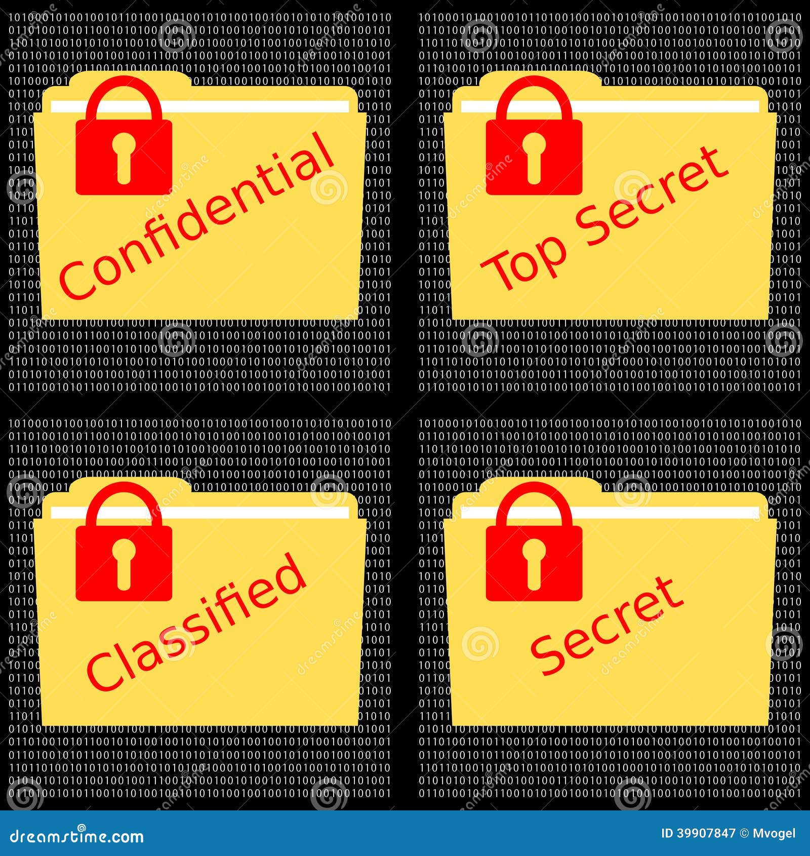 Classified Icons stock illustration. Illustration of lock - 39907847