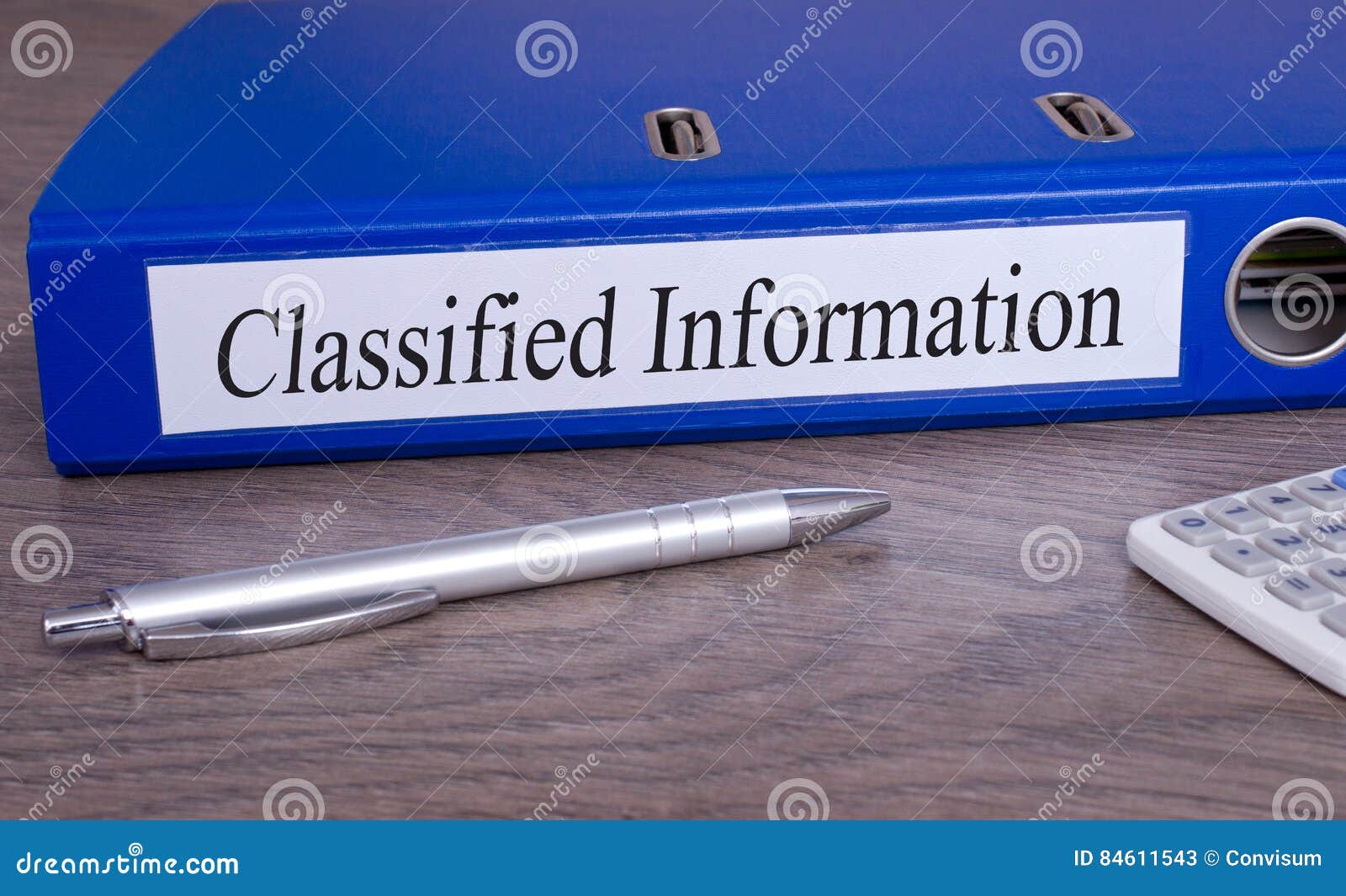 Classified Information Binder Stock Image - Image of agreement ...