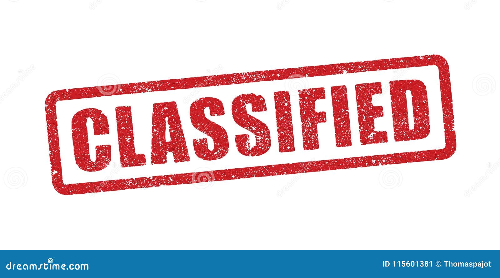 Classified ink stamp stock vector. Illustration of message - 115601381