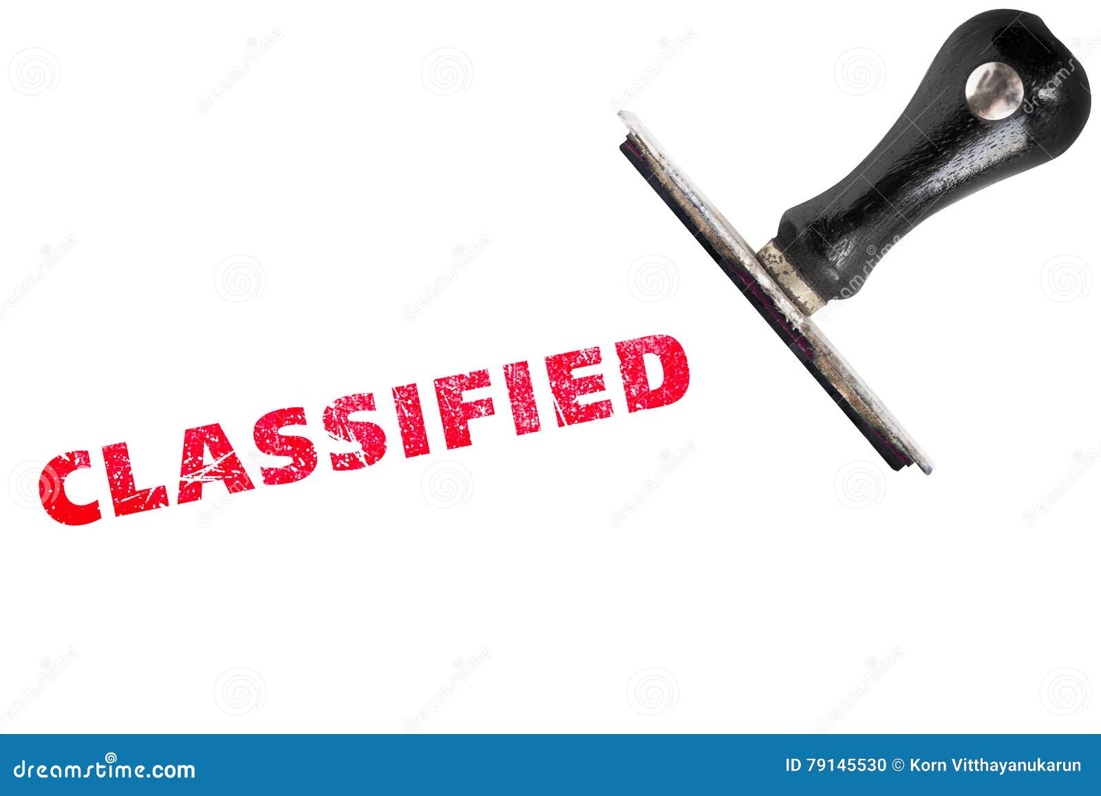 Classified Red Stamp Text on White Stock Photo - Image of access, cover ...
