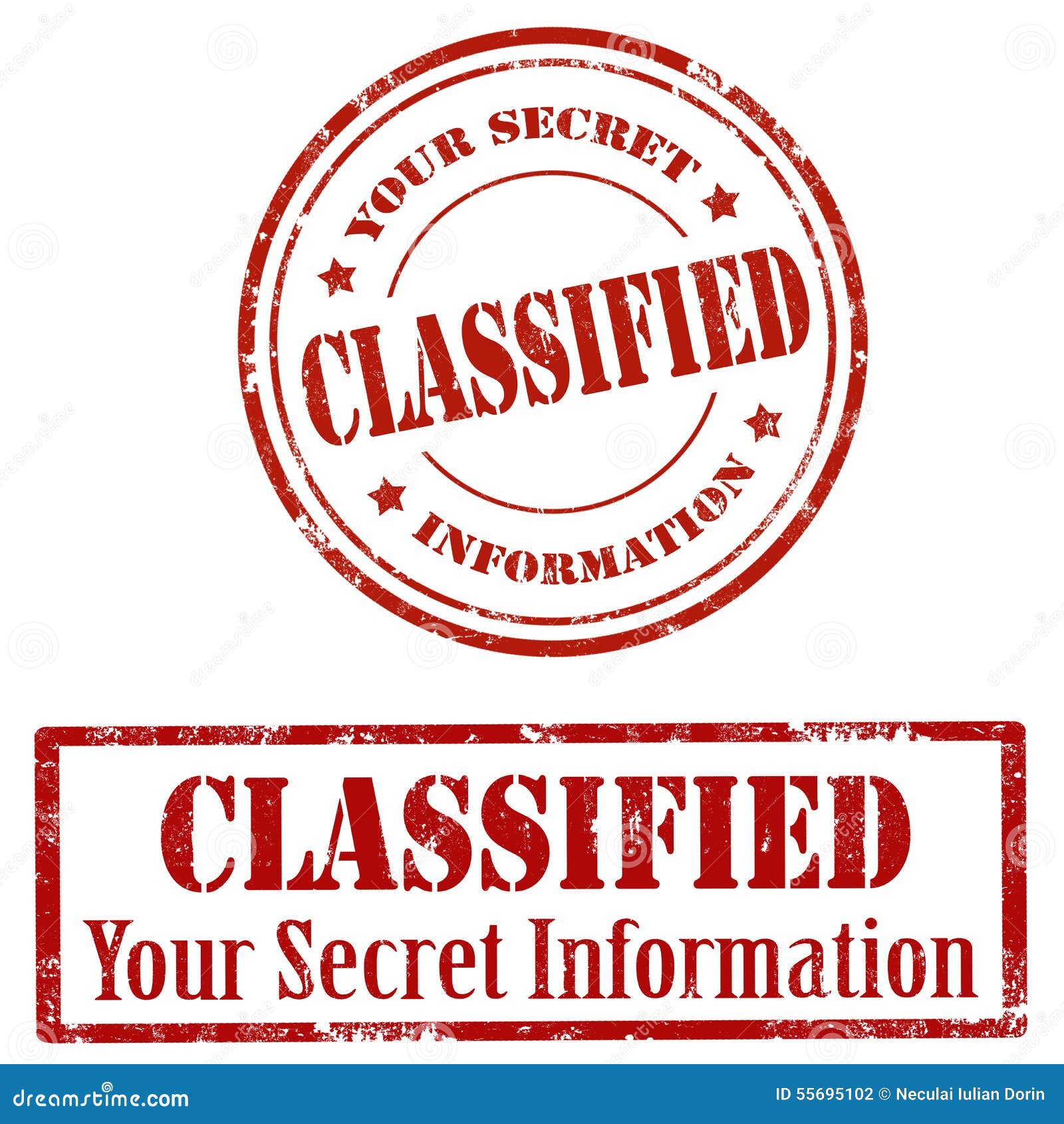 Classified-stamps stock vector. Illustration of confidential - 55695102