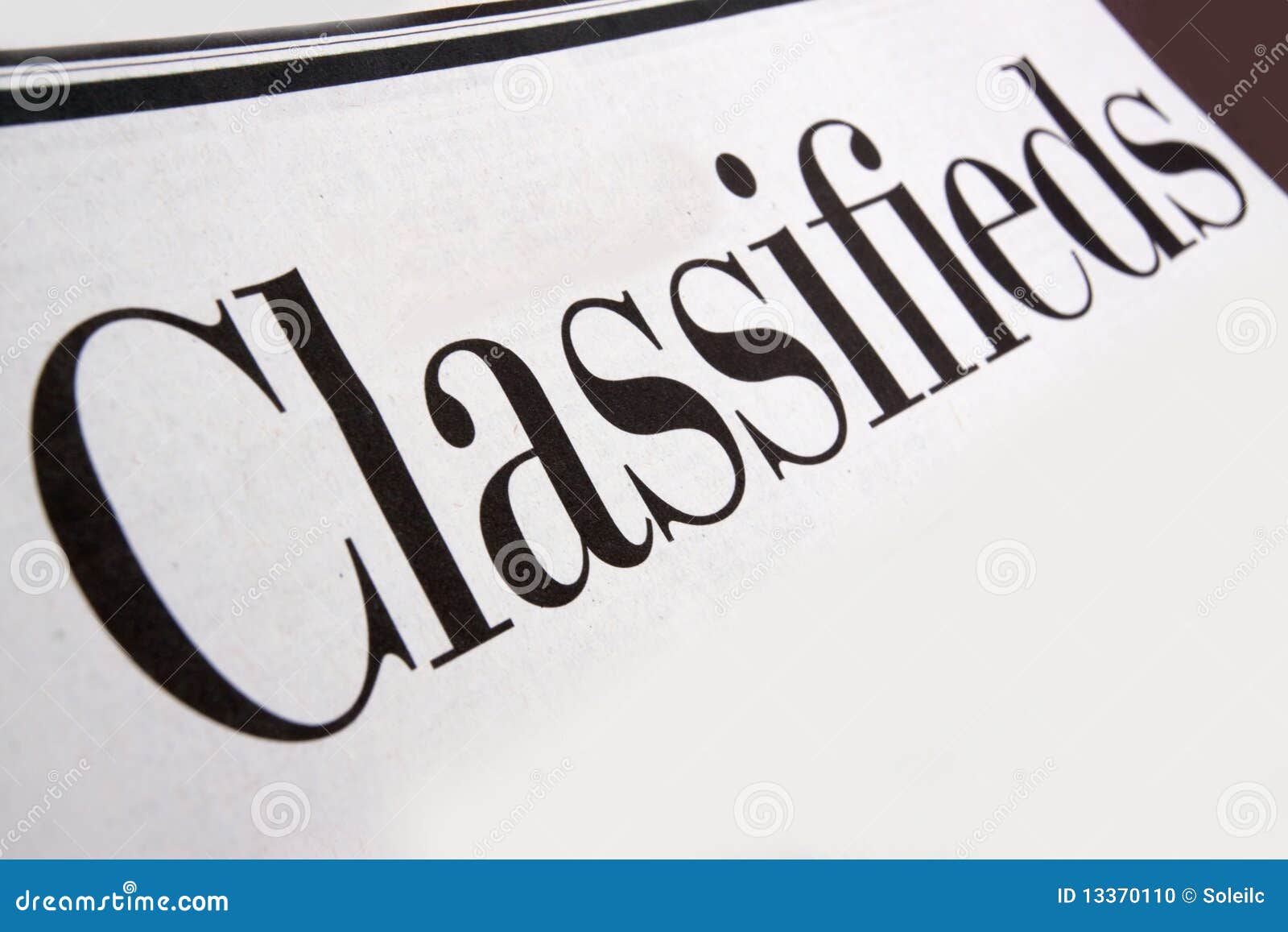 Classifieds stock photo. Image of search, classified - 13370110