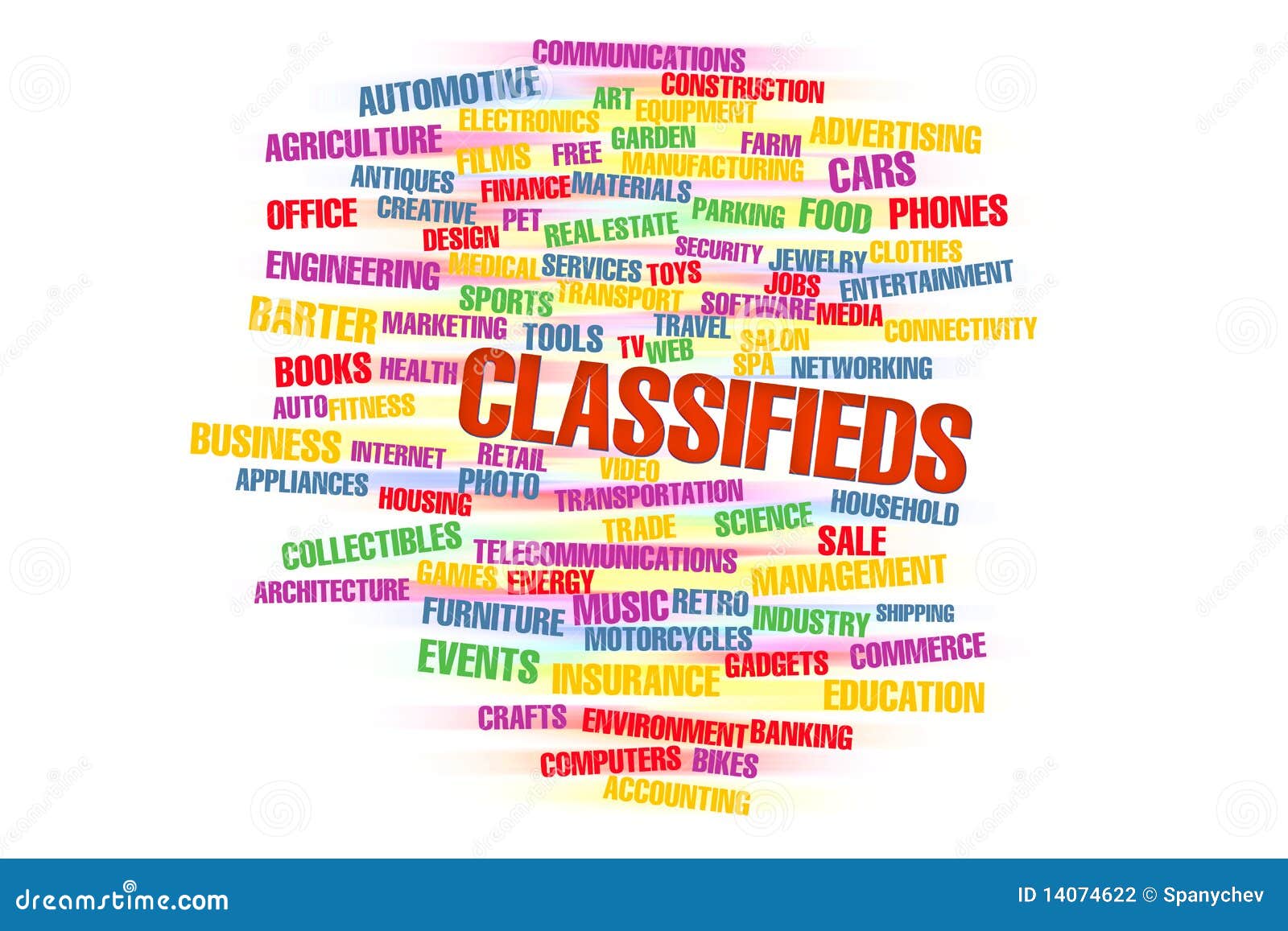 Classifieds stock illustration. Illustration of headline - 14074622
