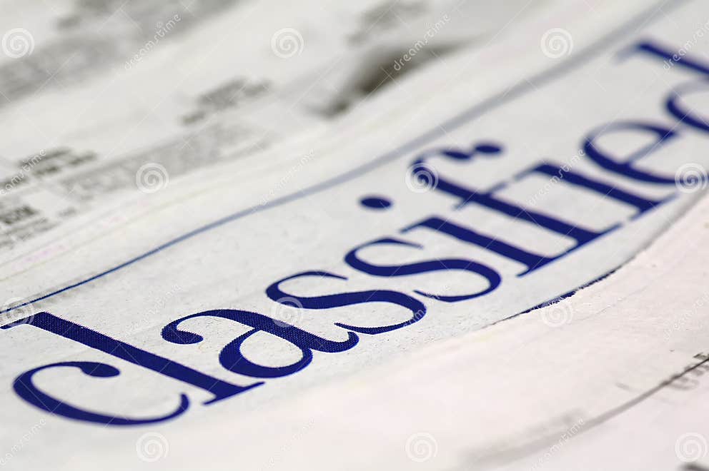 Classifieds stock image. Image of heading, copy, classifieds - 239535