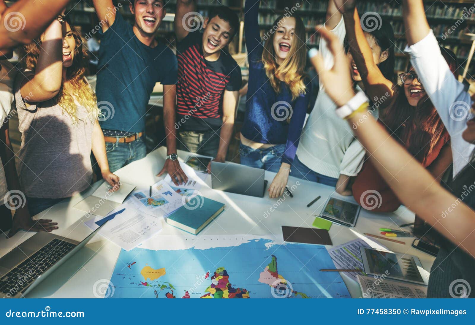 Classmate Celebrate Team Group Community Concept Stock Photo - Image of ...