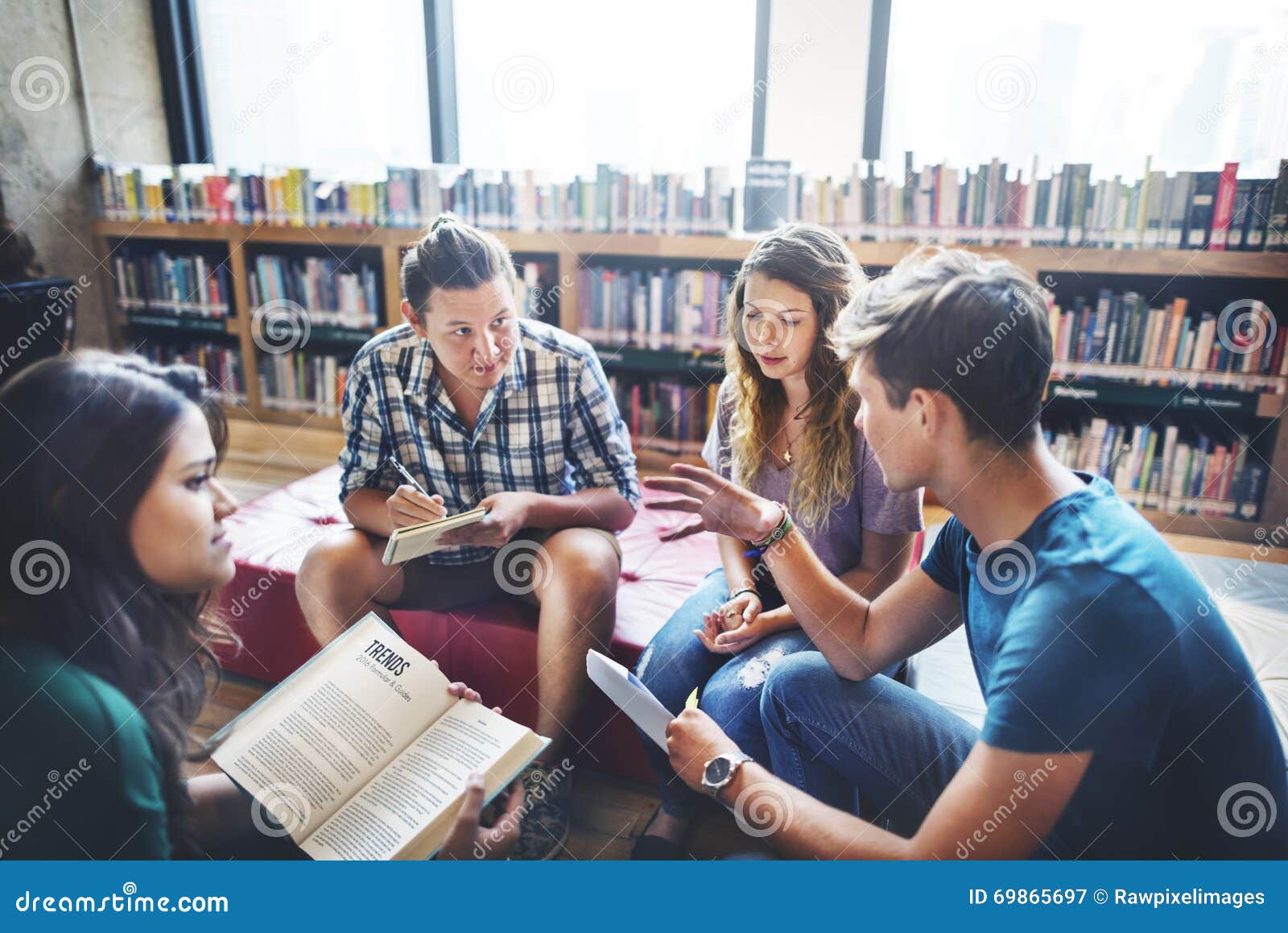 Classmate Classroom Sharing International Friend Concept Stock Image ...