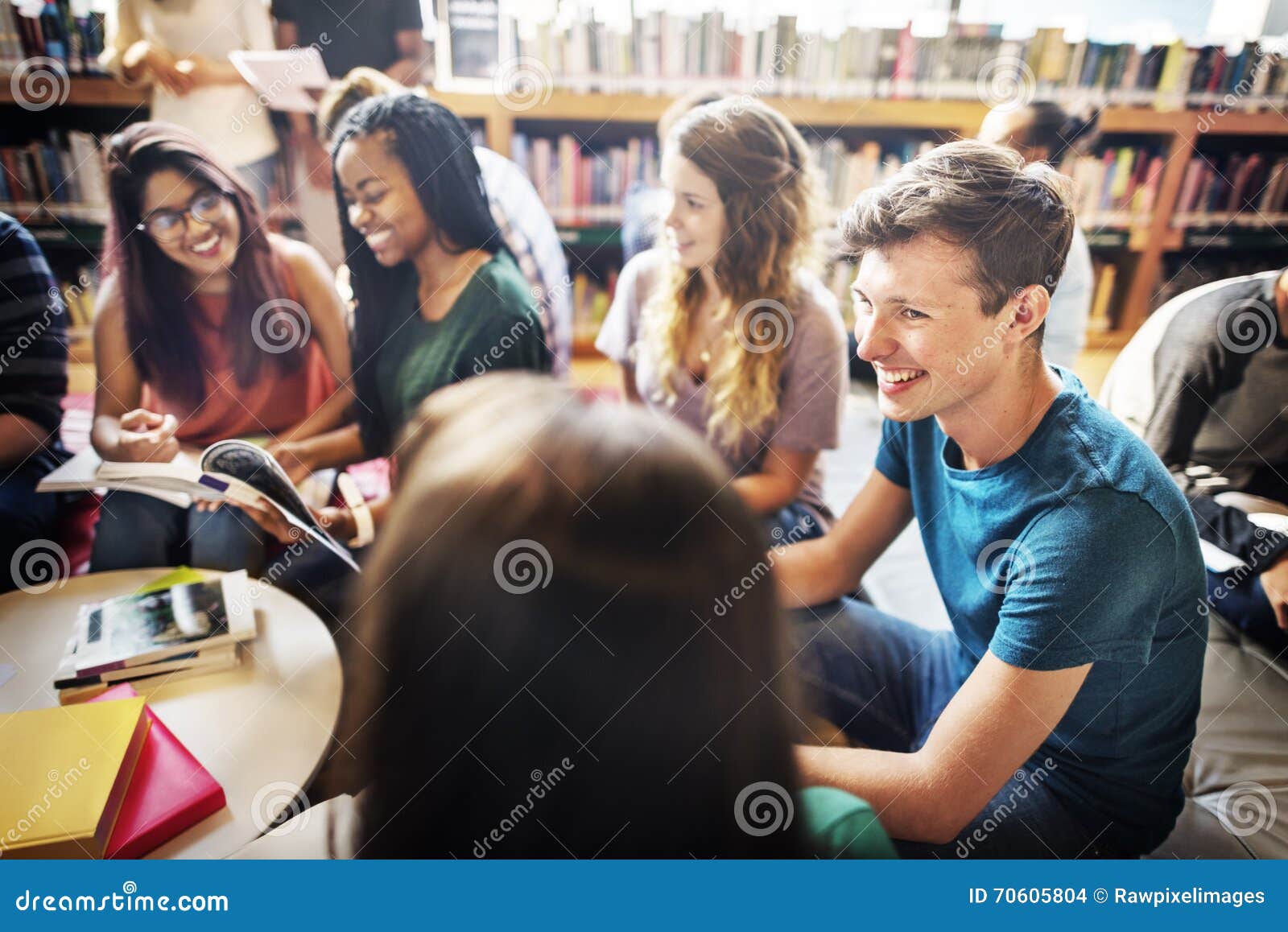 Classmate Classroom Sharing International Friend Concept Stock Photo ...