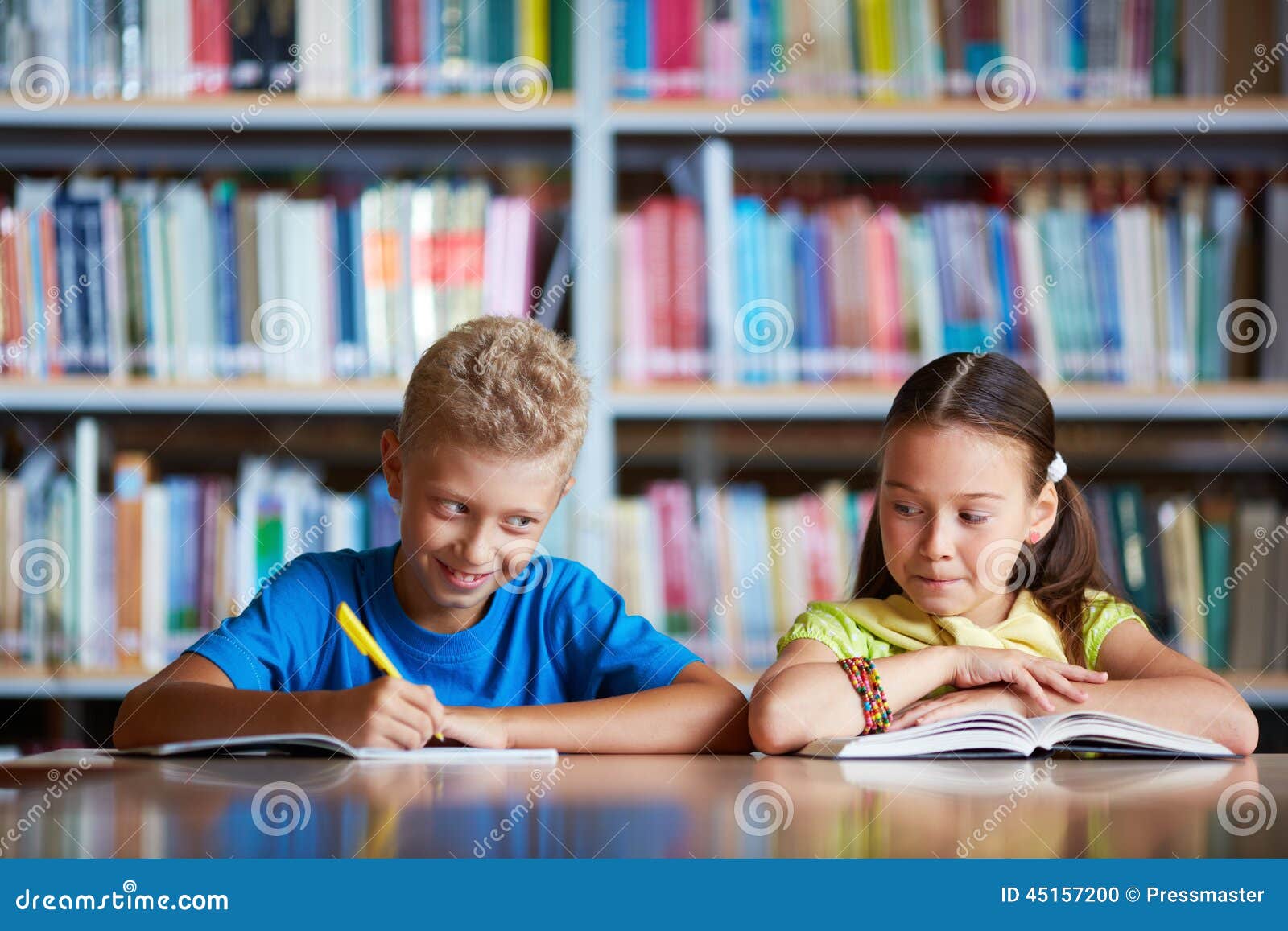 Classmates at lesson stock photo. Image of note, idea - 45157200