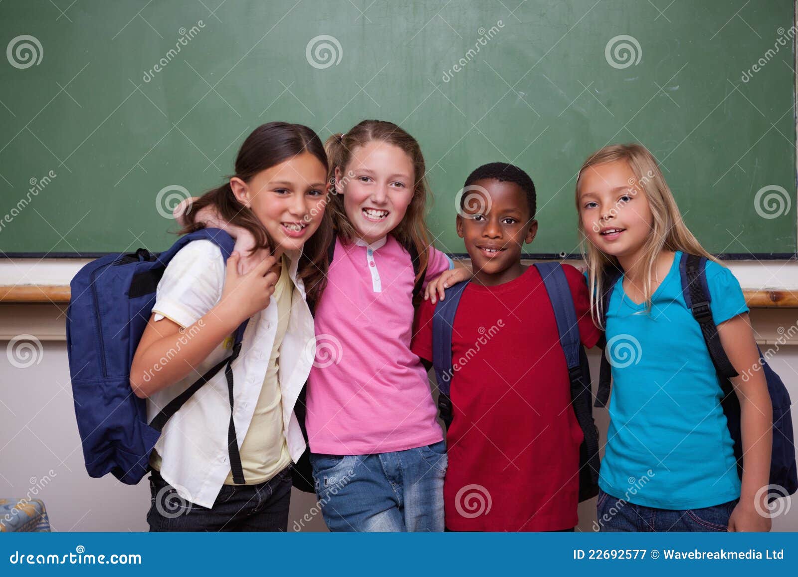 Classmates posing together stock image. Image of curious - 22692577