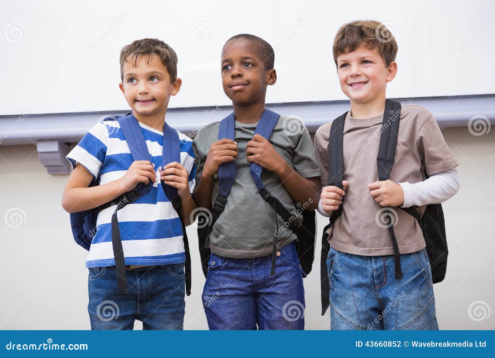 Classmates Smiling Together in Classroom Stock Photo - Image of ...