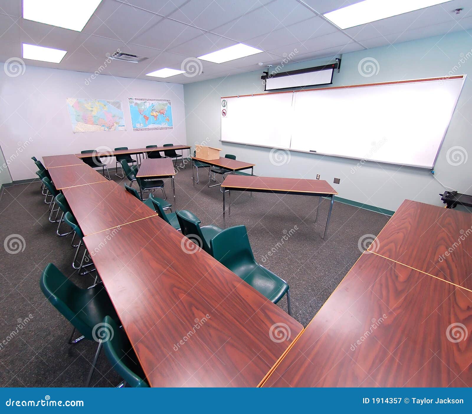 Classroom stock image. Image of student, long, lights - 1914357