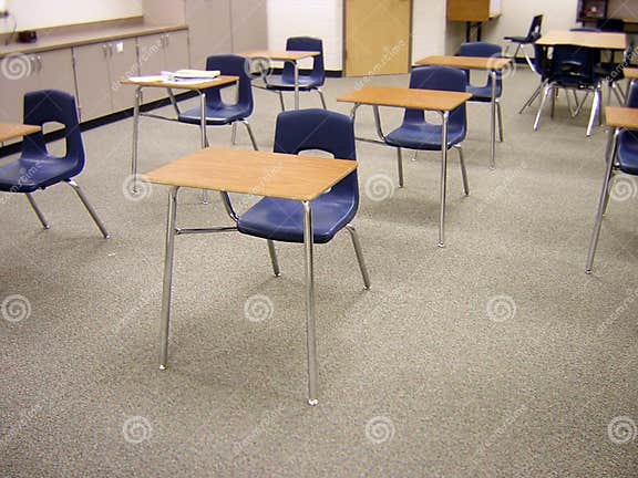 Classroom stock image. Image of teach, desks, class, students - 97743