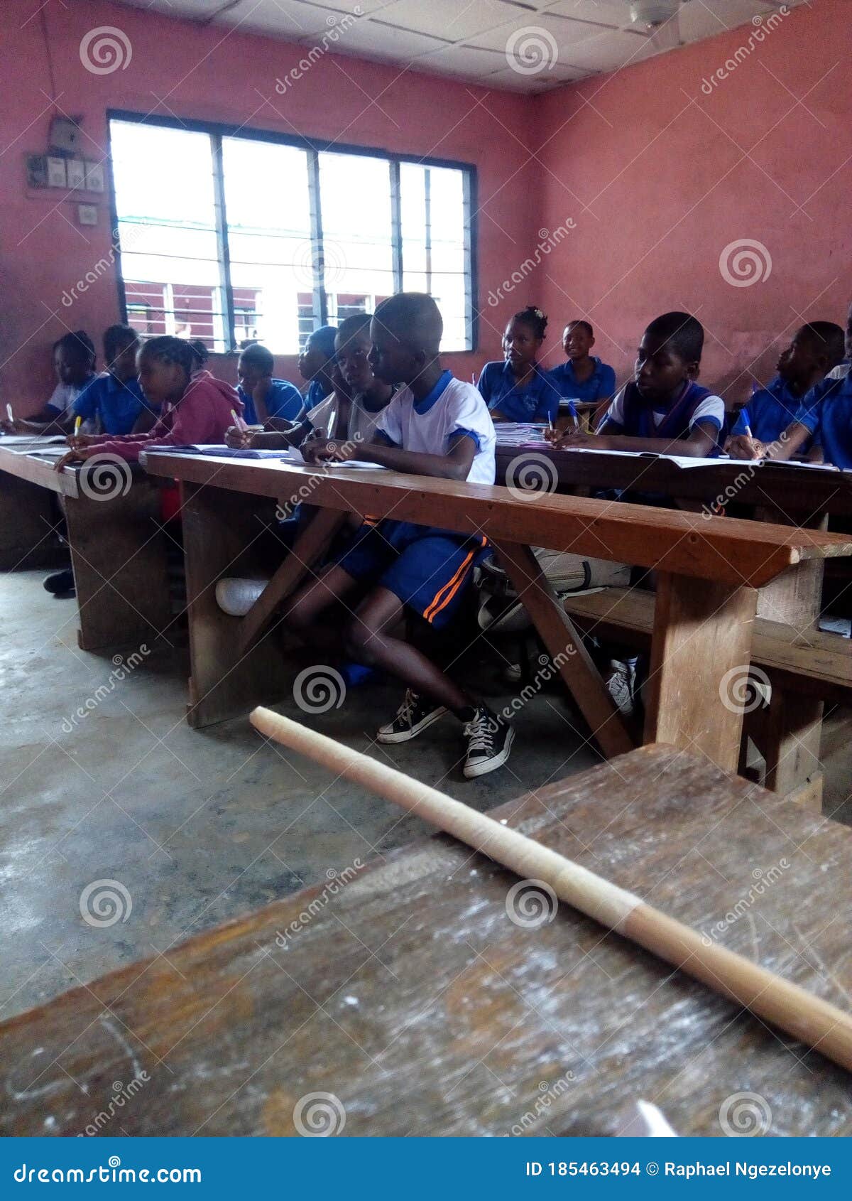 Classroom in Africa editorial stock image. Image of chair - 185463494