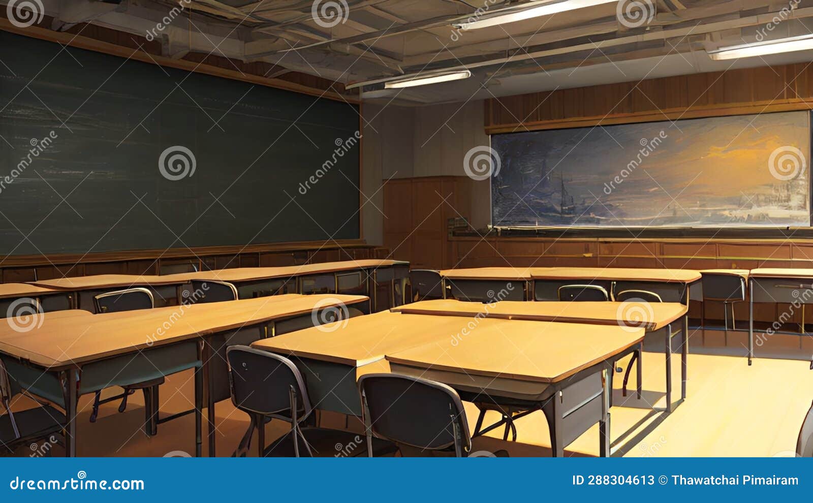 Classroom Atmosphere in the Morning or after School, Good Quality by ...