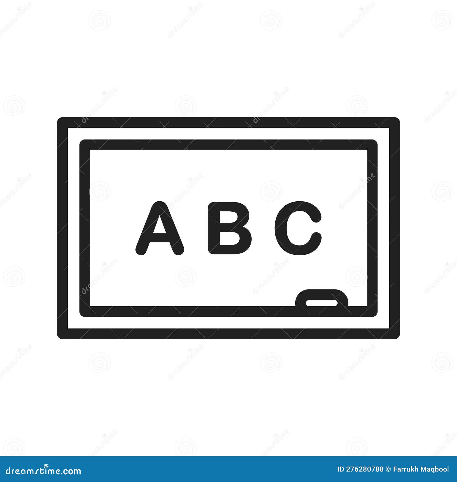 Classroom Board Icon Vector Image. Suitable for Mobile Apps, Web Apps ...