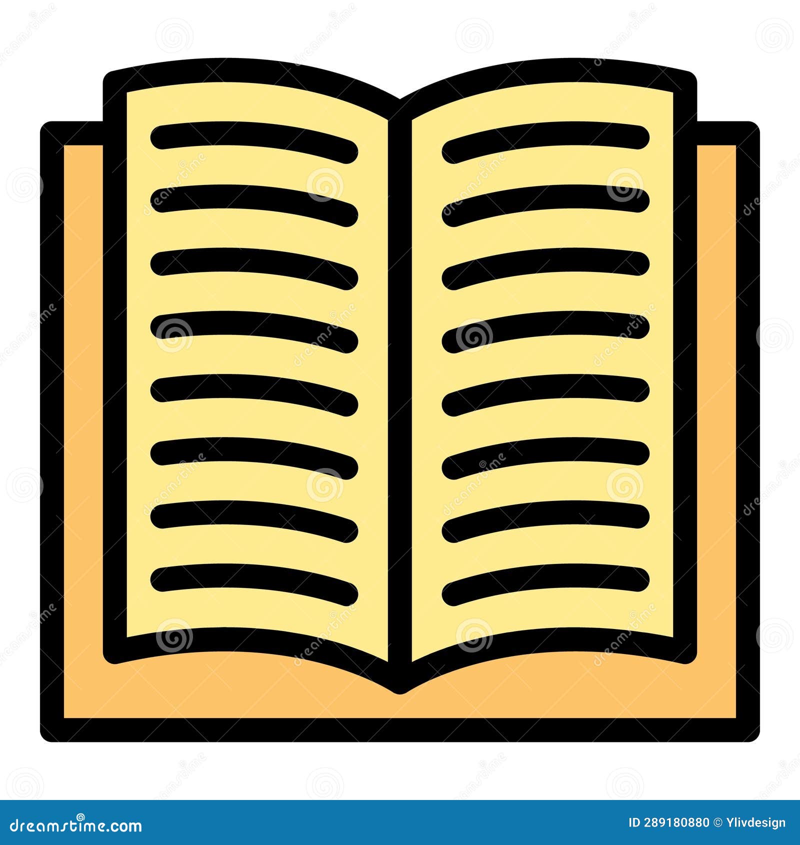 Classroom Book Icon Vector Flat Stock Vector - Illustration of child ...