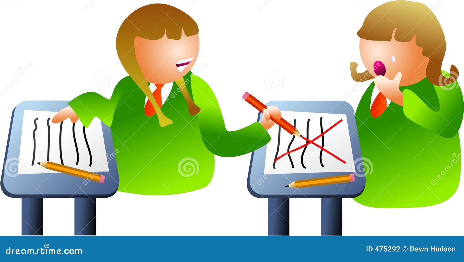 Classroom bully stock illustration. Illustration of mean - 475292