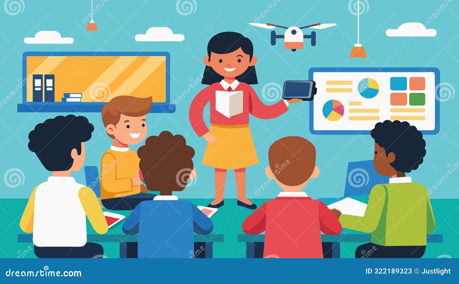 A Classroom Buzzing with Excitement As Children Eagerly Await Their ...