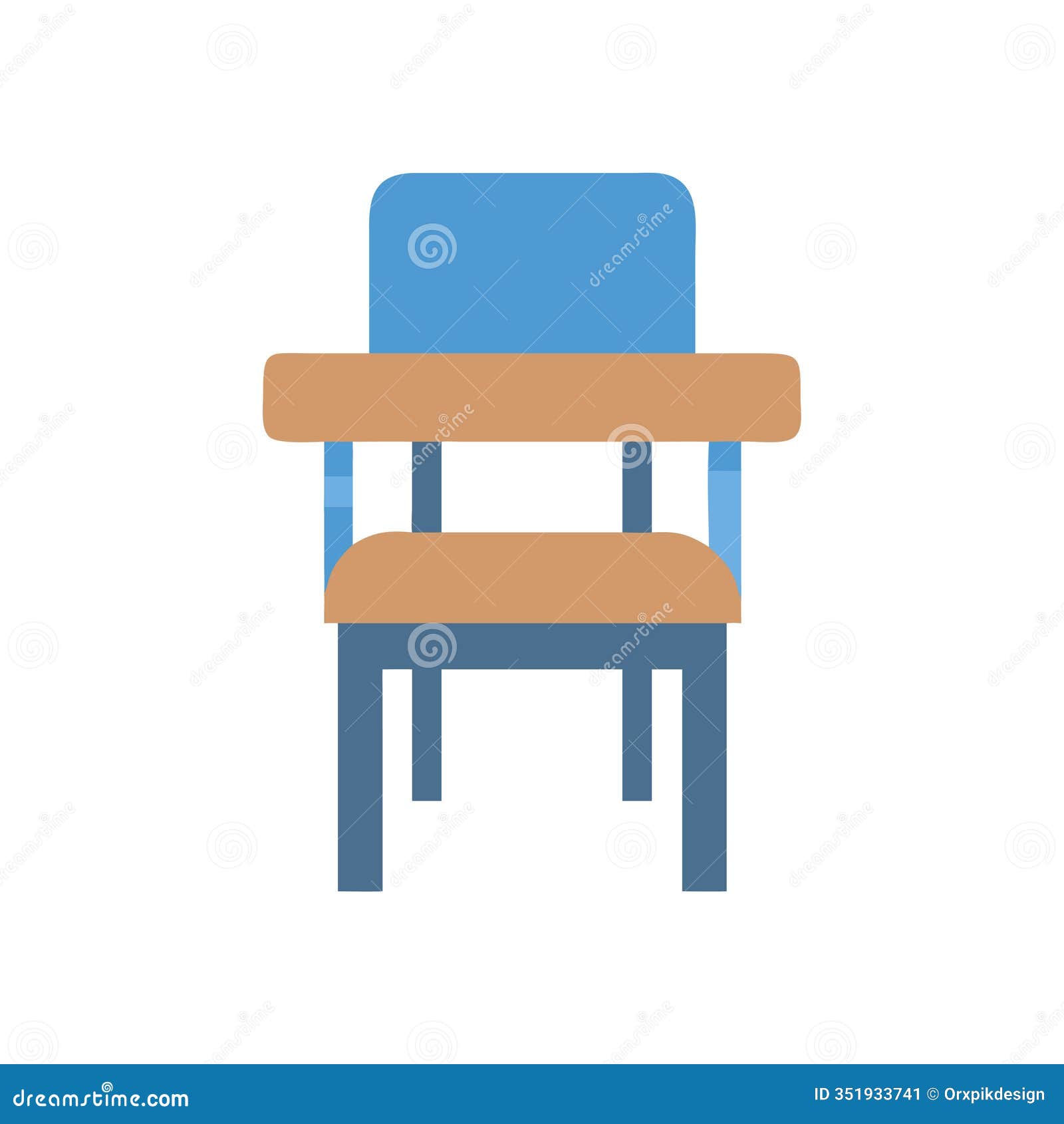 Classroom Chair Icon for Learning Stock Vector - Illustration of ...