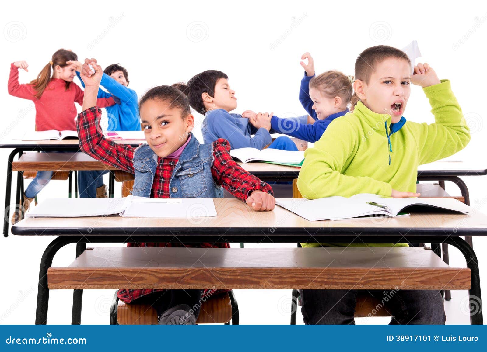 Children Misbehaving In The Classroom