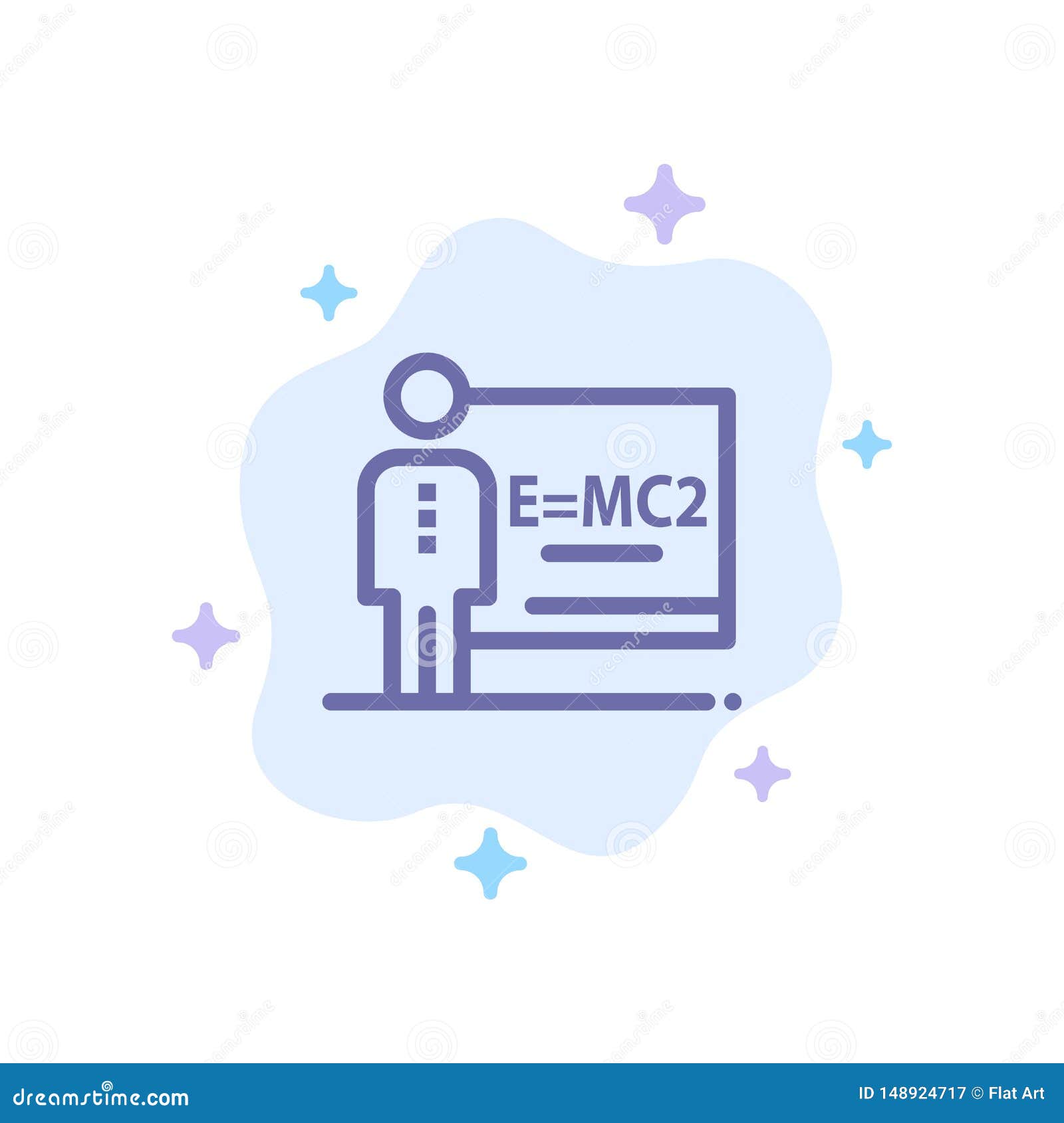 Classroom, Class, Teacher, Room Blue Icon on Abstract Cloud Background ...