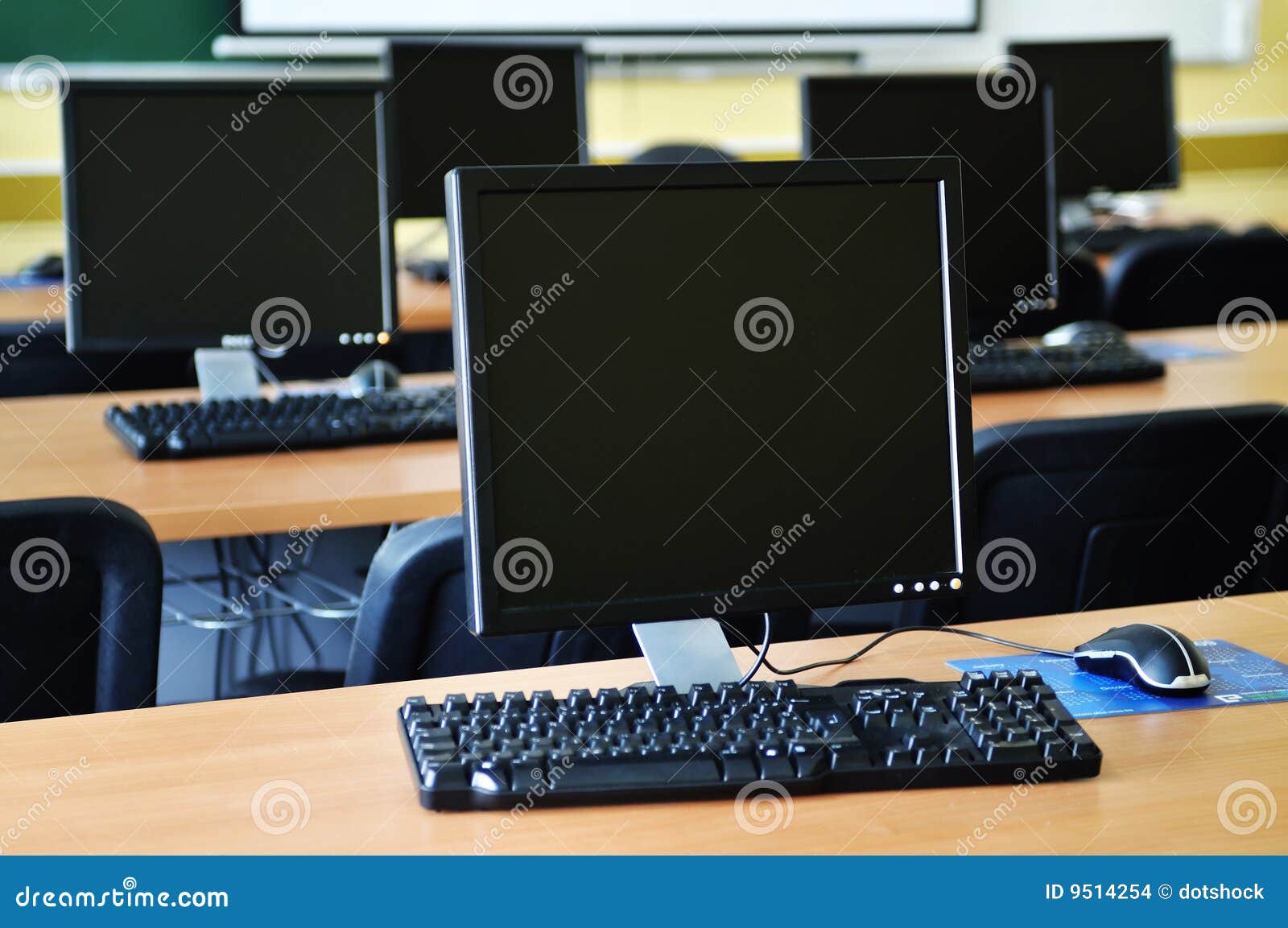 Classroom computer stock photo. Image of learn, interior - 9514254