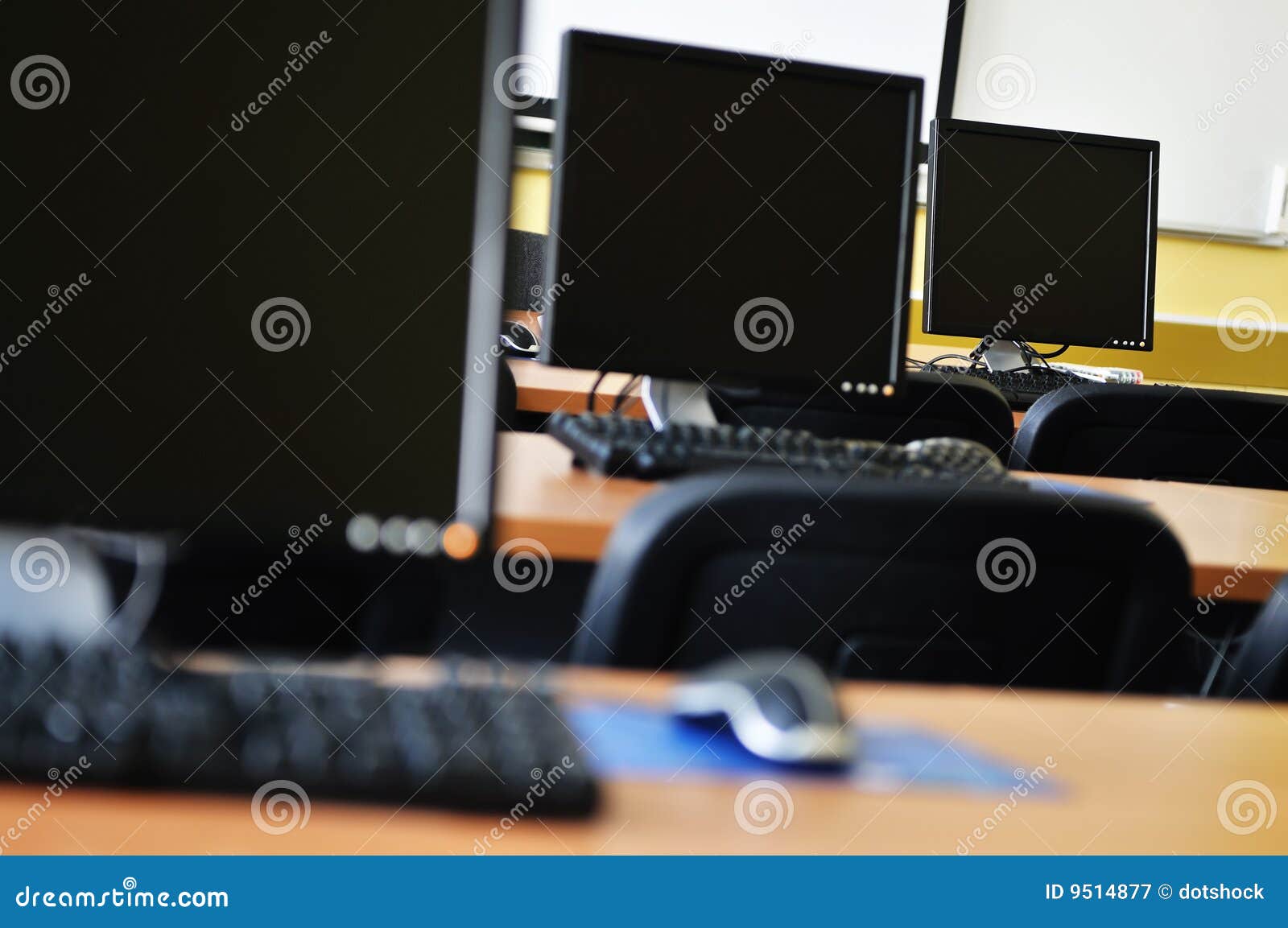Classroom computer stock image. Image of indoor, laboratory - 9514877