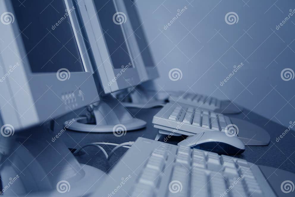 Classroom Computers stock image. Image of meeting, work - 1300039