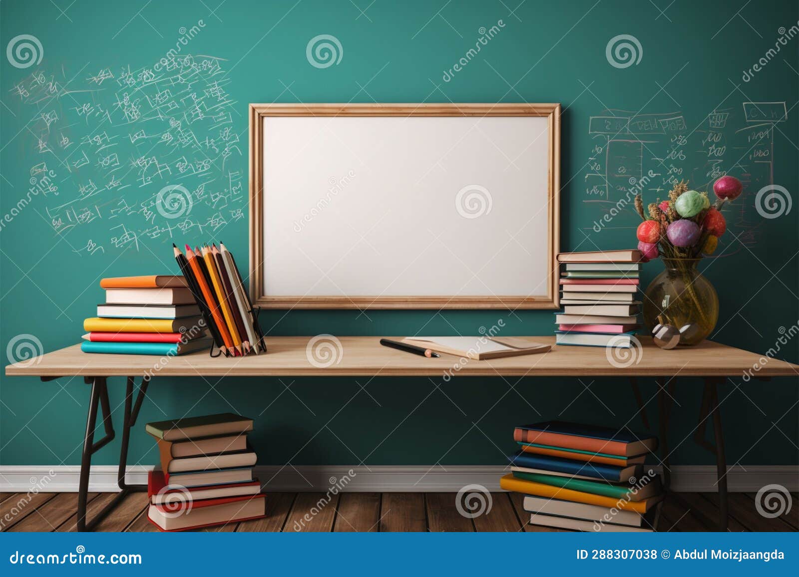 Classroom Decor Includes an Awaiting Photo Frame for Cherished Moments ...