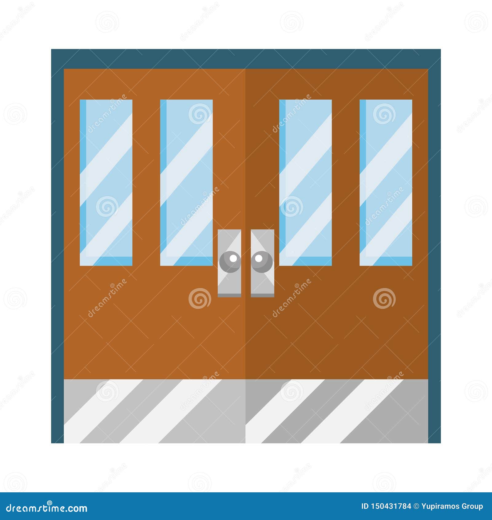 Classroom Door of School Design Stock Vector - Illustration of ...