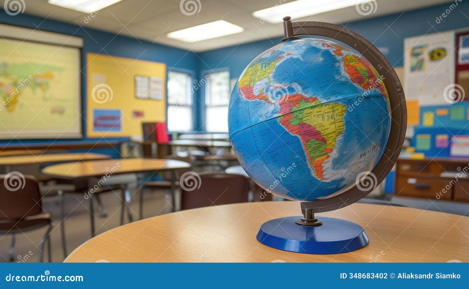 Classroom Globe Pixel Art On White Background Stock Image ...