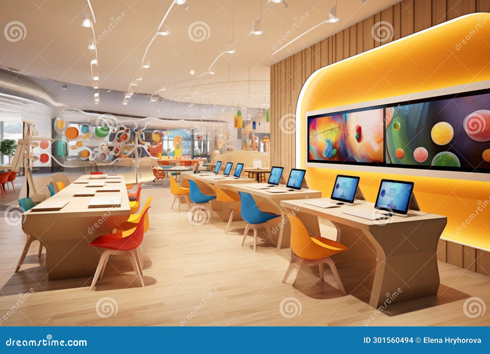 Classroom or Interactive Learning Space, Integrate Sensory Technologies ...