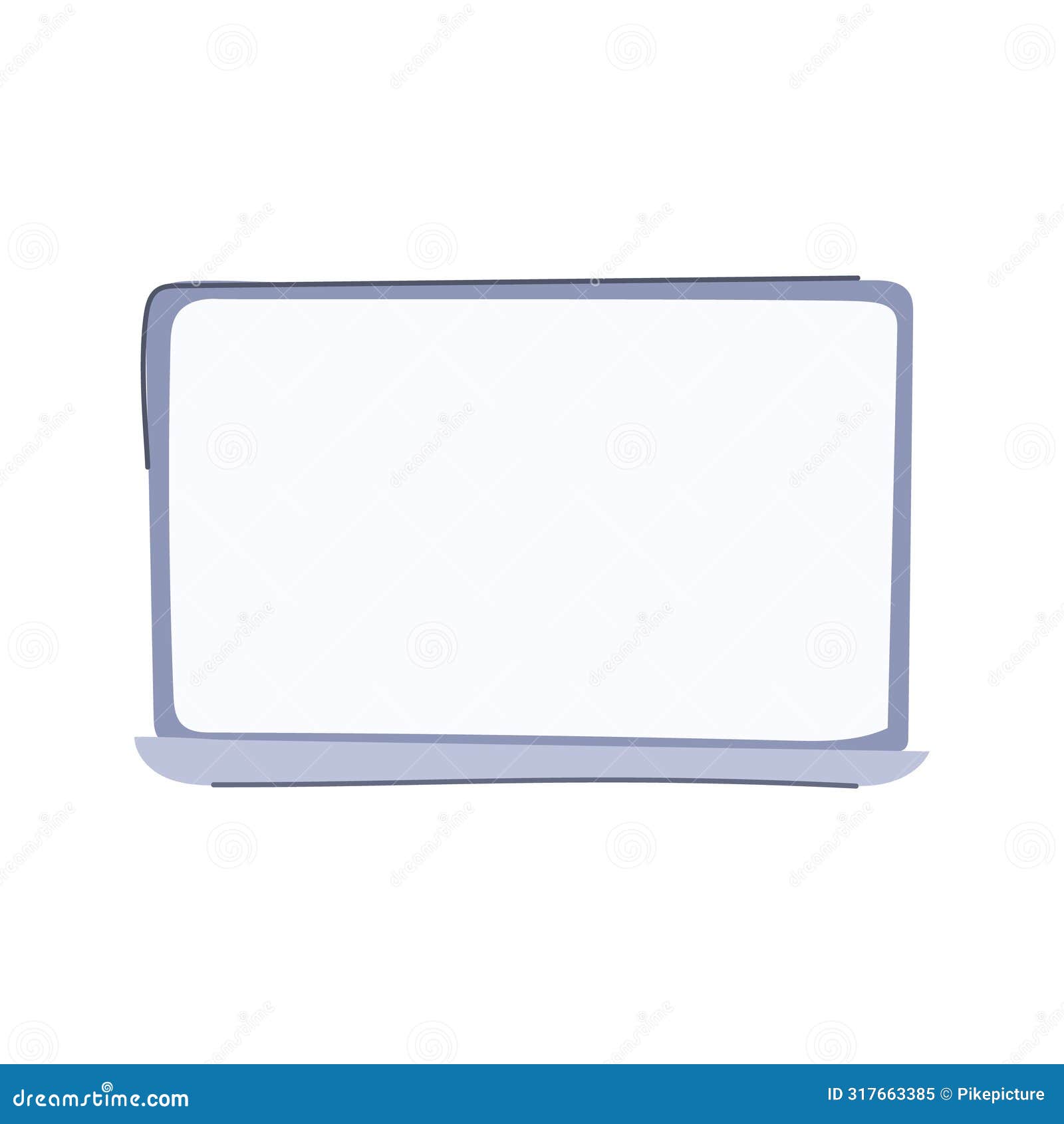 Classroom Interactive Smartboard Cartoon Vector Illustration Stock ...