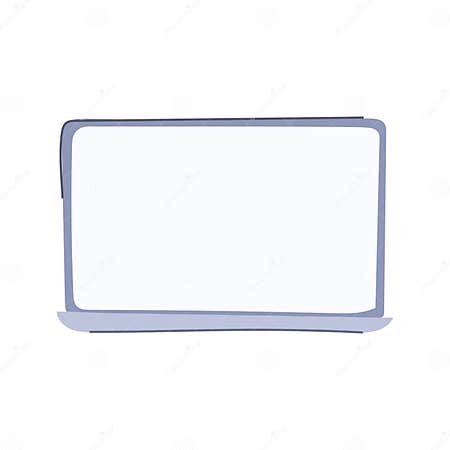 Classroom Interactive Smartboard Cartoon Vector Illustration Stock ...