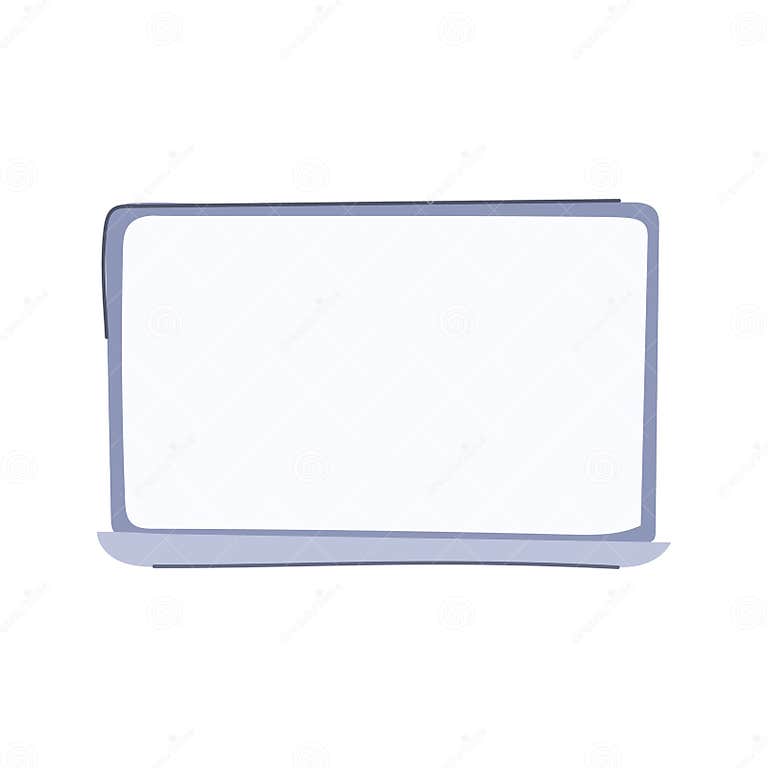 Classroom Interactive Smartboard Cartoon Vector Illustration Stock ...