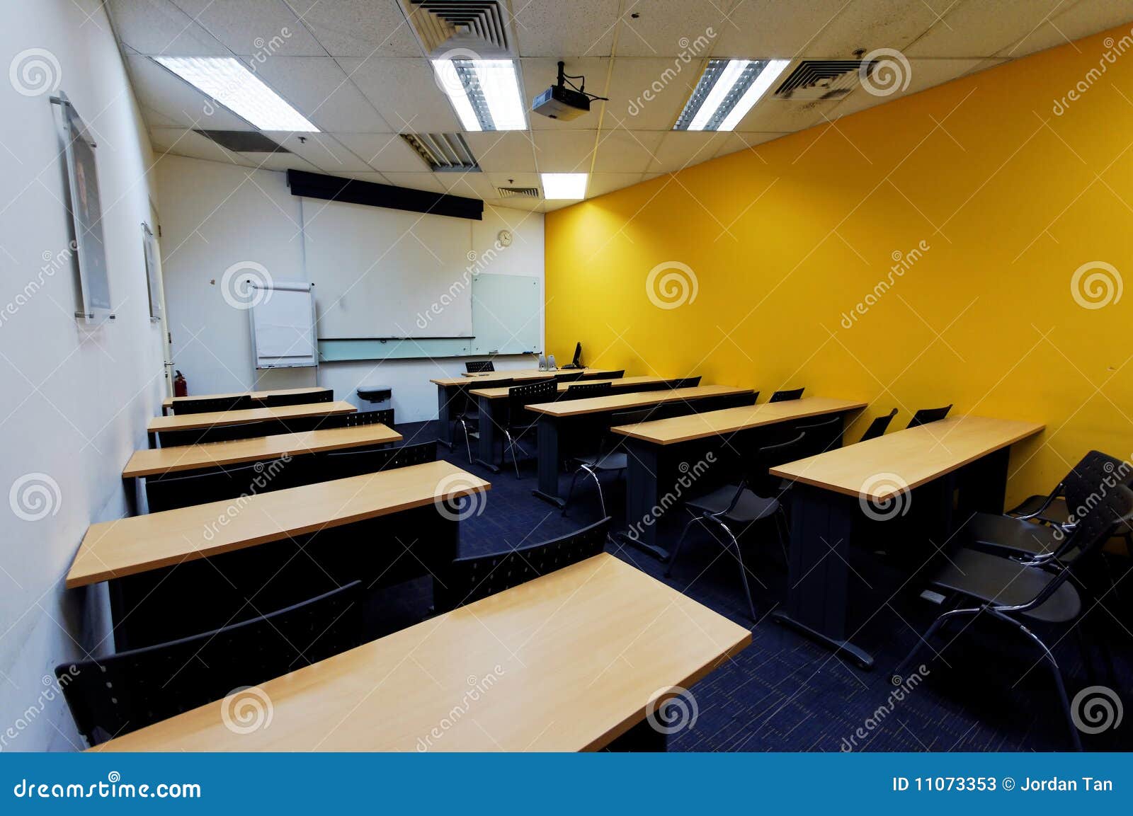 Classroom interior stock image. Image of desk, classroom - 11073353