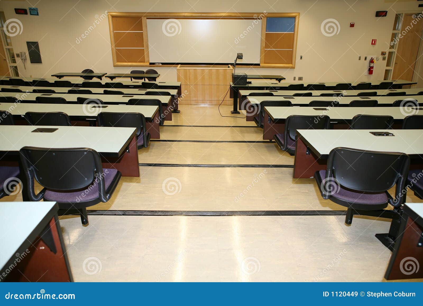Classroom Interior stock image. Image of stairs, university - 1120449