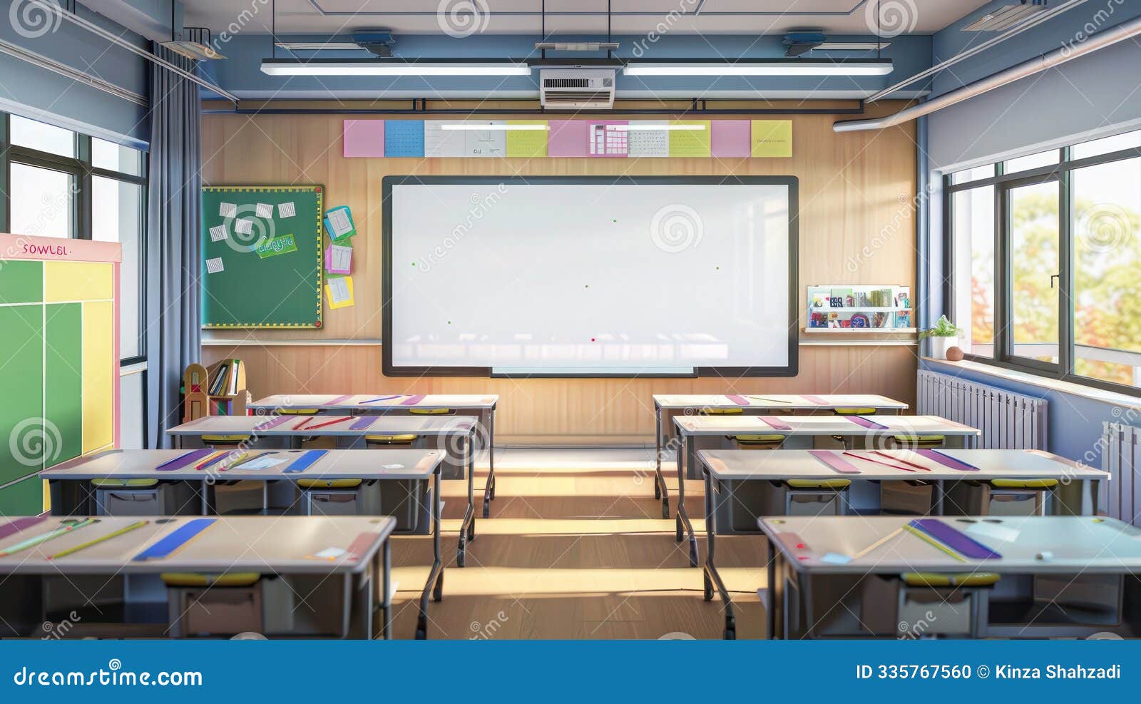Interactive Whiteboard Isolated Cartoon Vector Illustrations ...