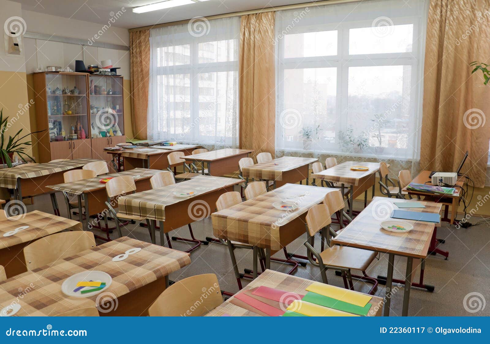 Classroom before the Lesson Stock Image - Image of labor, study: 22360117