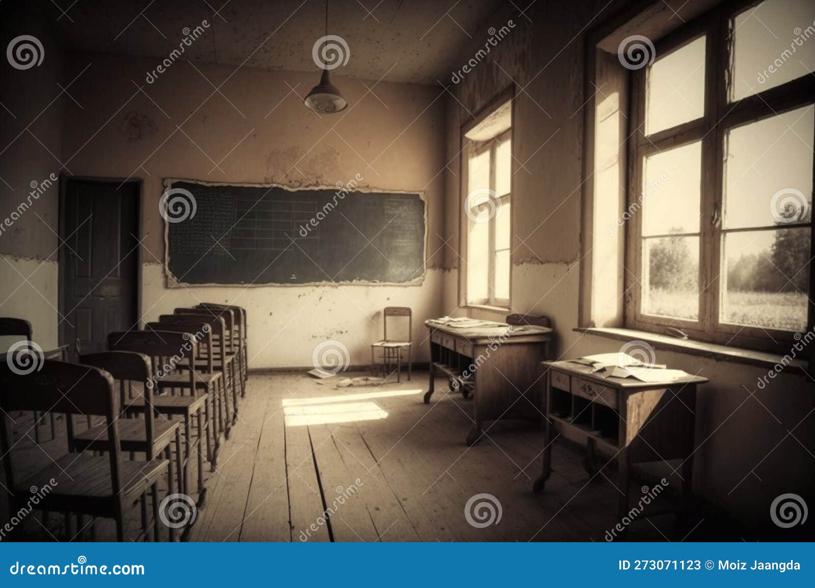 Classroom, before the Lessons Start Stock Illustration - Illustration ...