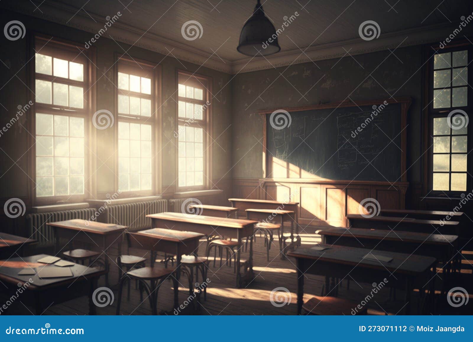 Classroom, before the Lessons Start Stock Illustration - Illustration ...