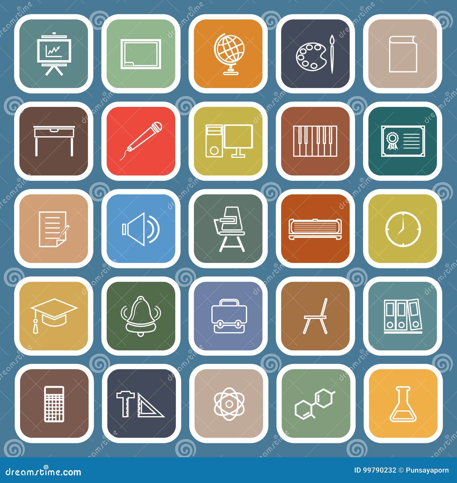 Classroom Line Icon Concept. Classroom Vector Linear Illustration ...