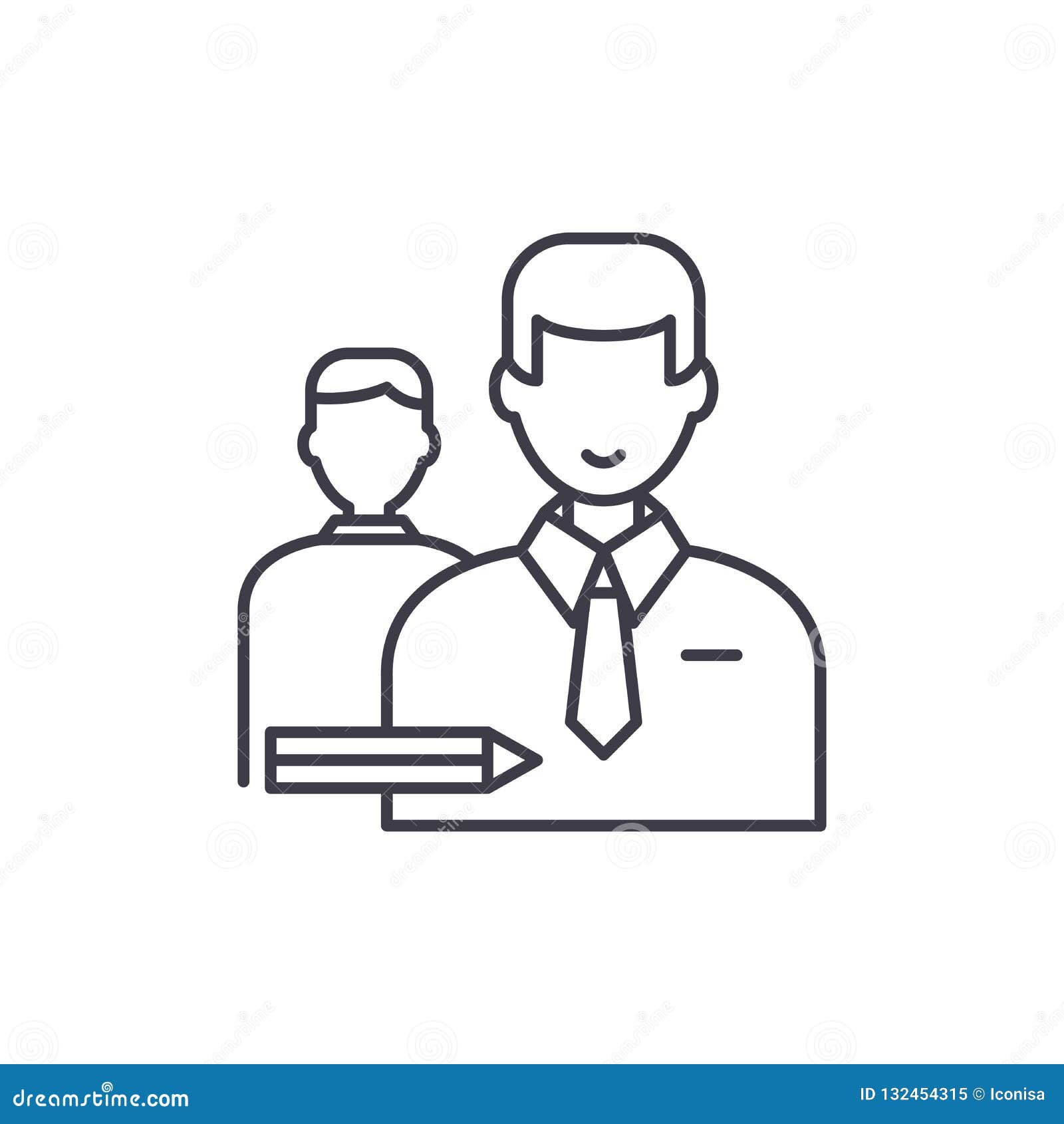 Classroom Line Icon Concept. Classroom Vector Linear Illustration ...