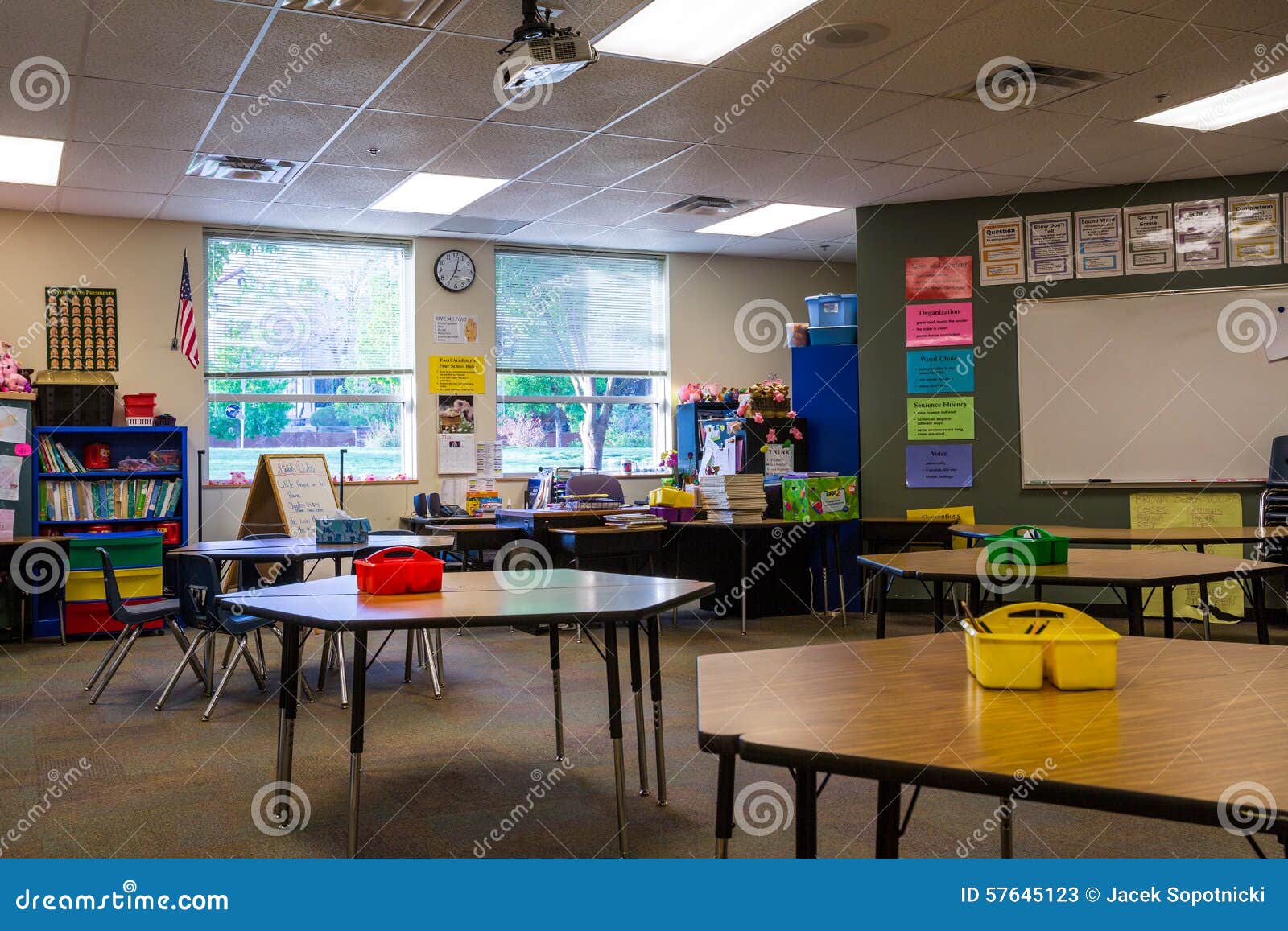 Classroom in Primary School Editorial Stock Photo - Image of blackboard ...