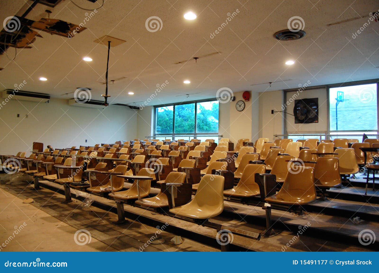 Classroom remodeling stock image. Image of modernized - 15491177