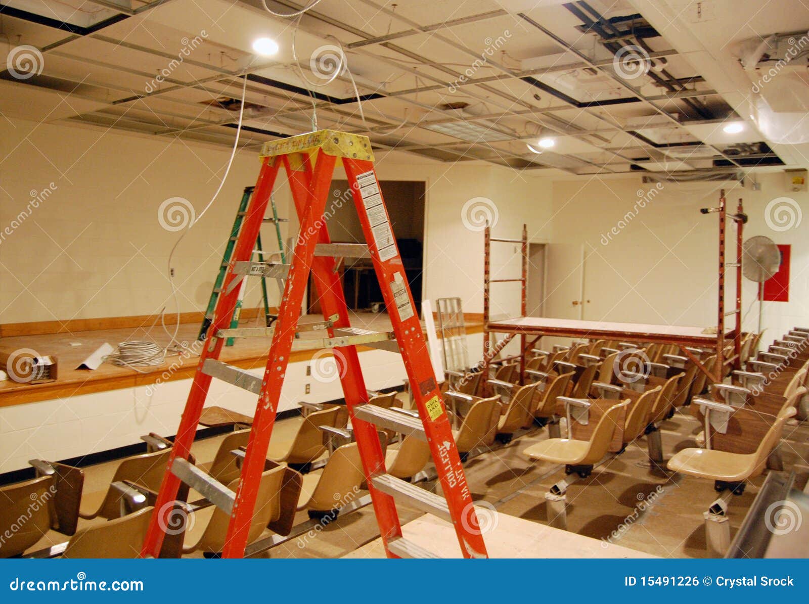 Classroom remodeling stock photo. Image of date, remodel - 15491226